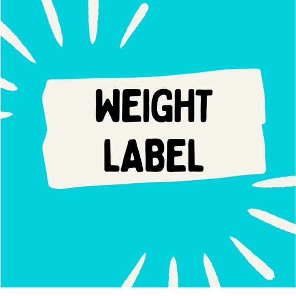 Other | Weight Label For Order Of The Live Show That Are Over 5 Pounds ...